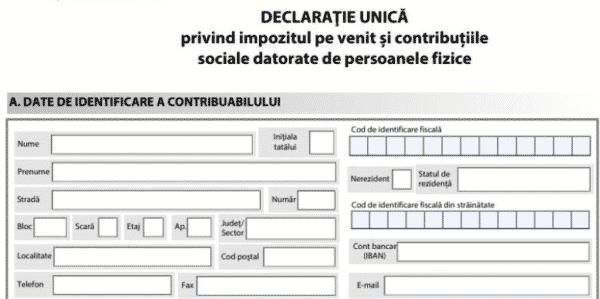Completare Declarație Unică Online fără greșeli
