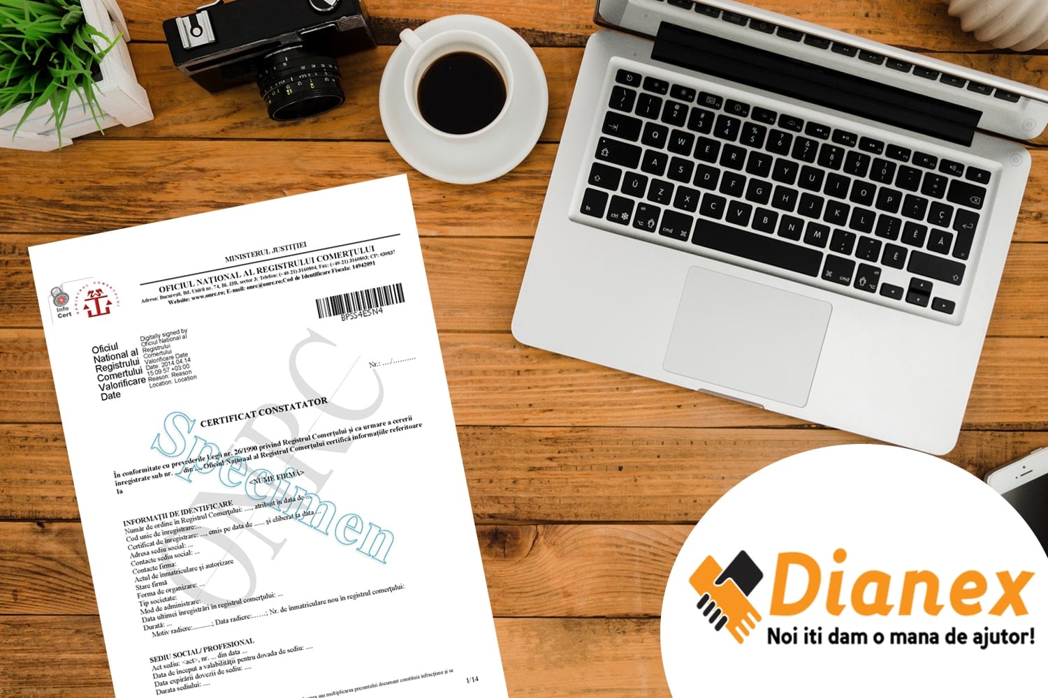 Tipuri de Certificate Constatatoare eliberate de ONRC - Dianex.ro